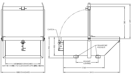 Bulk Waste Bins | Crane Cages | Crane Man Cages | Crane Goods Cages