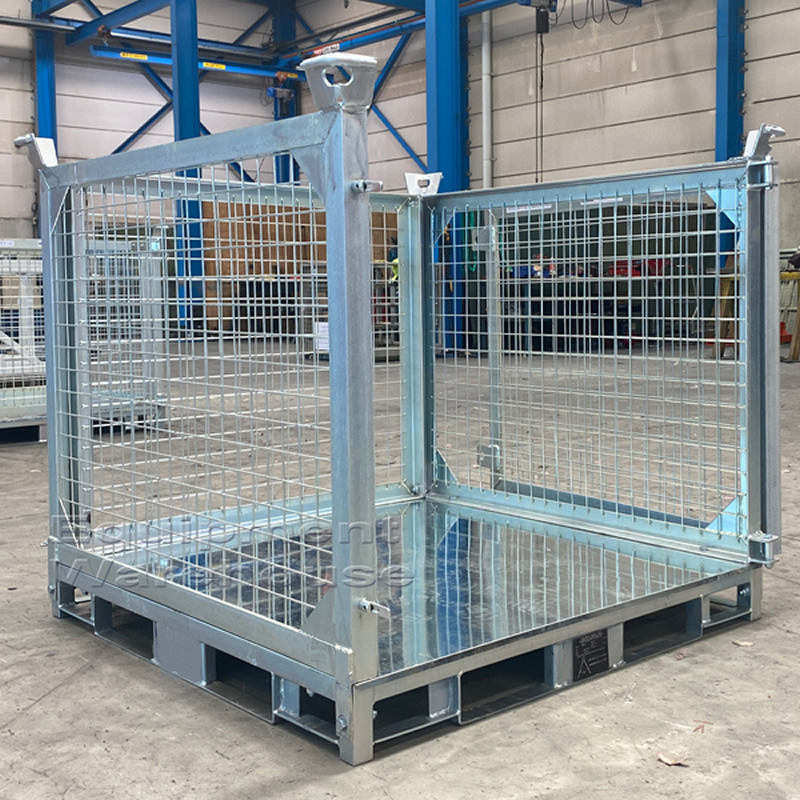 Crane Pallet Cage 1000kg Assembled | Crane Cages | Crane Man Cages ...
